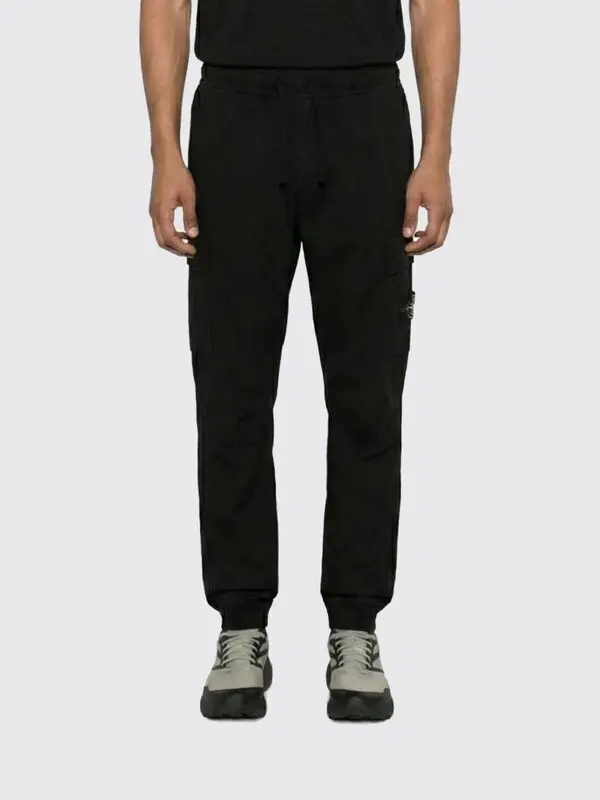 Stone Island Cargo Pants - Black