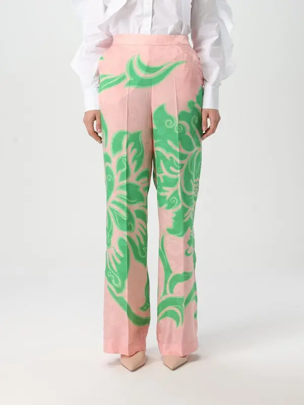 Etro Printed Wide-leg Trousers - Pink