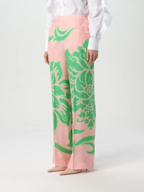 Etro Printed Wide-leg Trousers - Pink