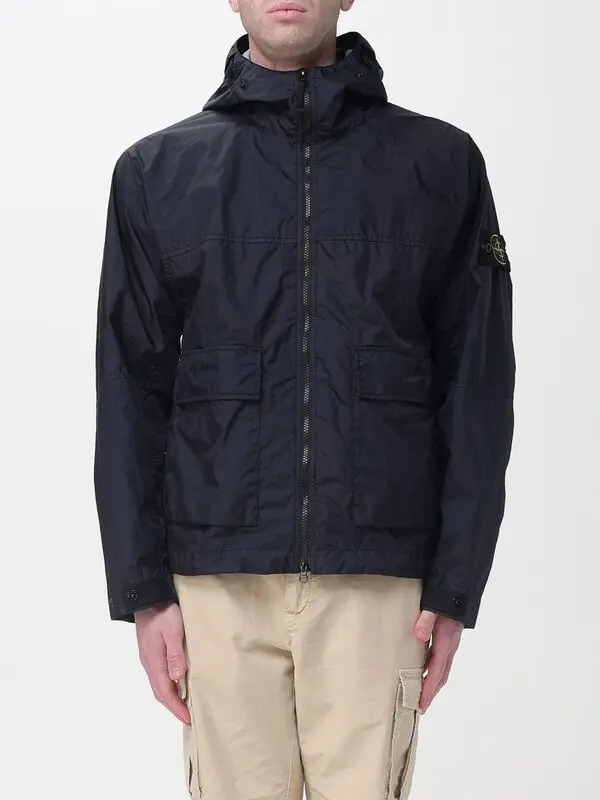 Stone Island Lightweight Zip-up Jacket - Blue