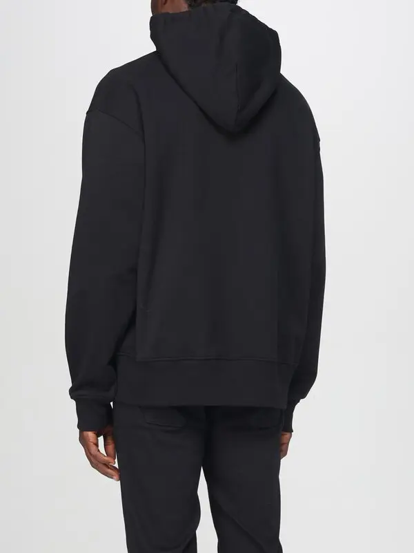 DIESEL® Hooded Sweatshirt With Logo - Black