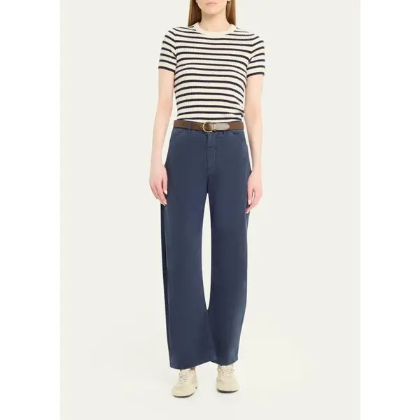 NILI LOTAN Tribeca Straight Leg Pants - Cabernet
