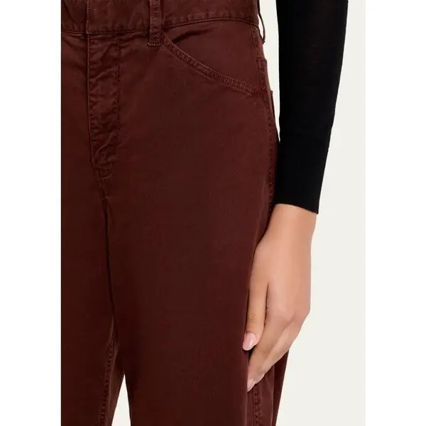 NILI LOTAN Tribeca Straight Leg Pants - Cabernet