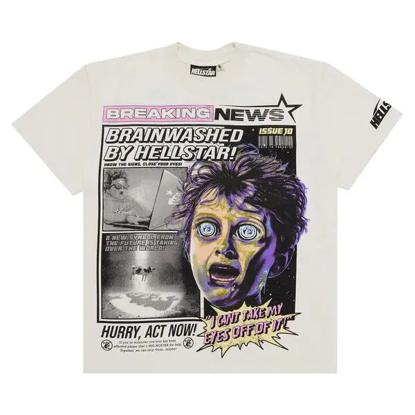 HELLSTAR Breaking News T-shirt - White
