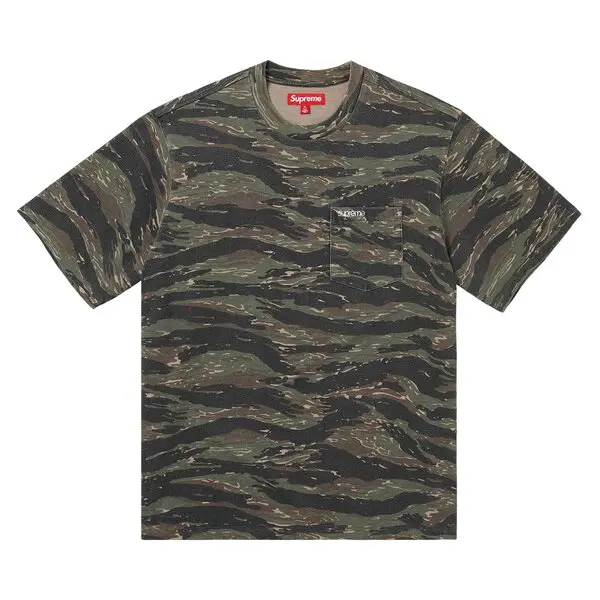 Supreme Tiger Camo Pocket T-shirt - Multicolor