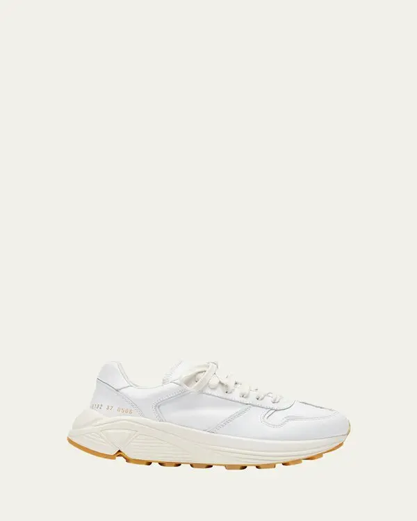COMMON PROJECTS Premium Leather Runner Sneakers - White
