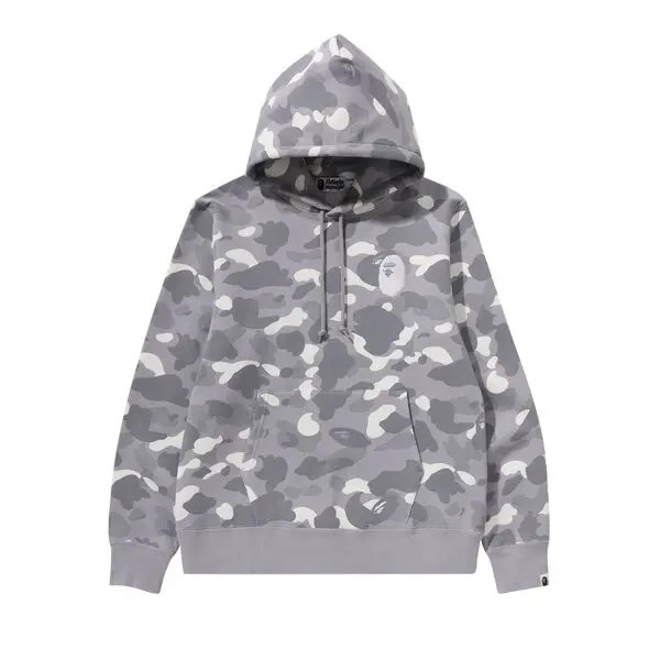 A BATHING APE City Camo Large Ape Head Pullover Hoodie - Grey