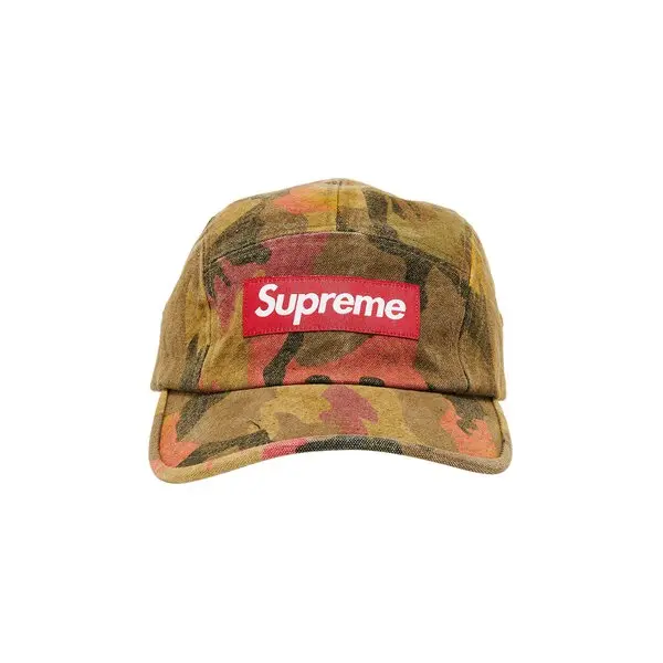 Supreme Washed Canvas Camp Cap - Tan