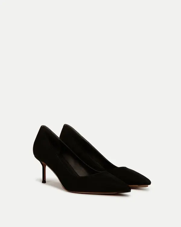 Veronica Beard Rita Suede Pumps - Black