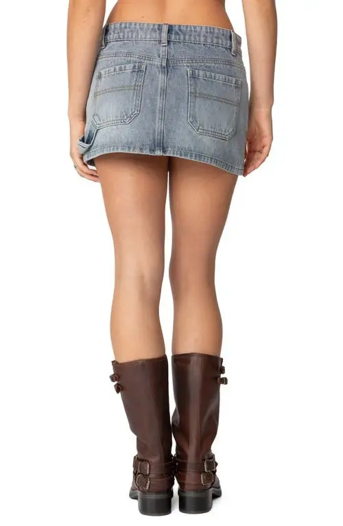 EDIKTED Gigi Denim Miniskirt