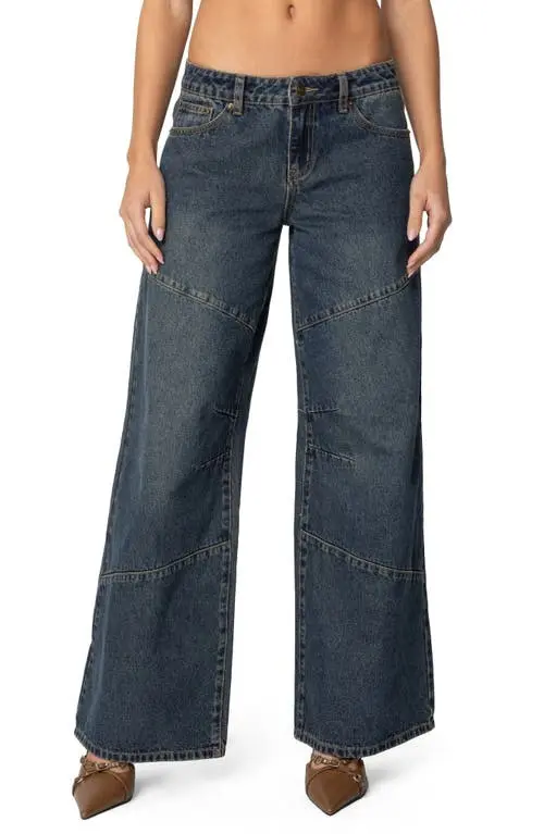 EDIKTED Laney Low Rise Wide Leg Jeans