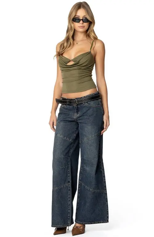 EDIKTED Laney Low Rise Wide Leg Jeans