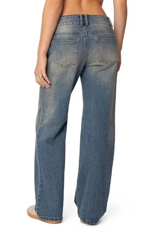 EDIKTED Jesi Low Rise Wide Leg Jeans