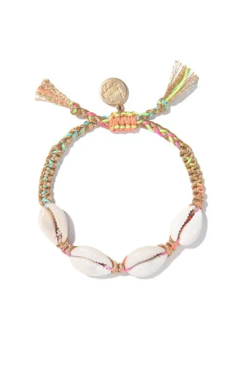VENESSA ARIZAGA Fantasea Shell Charm Bracelet - Gold Rainbow