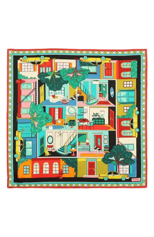 Kate Spade New York Townhouse Silk Square Scarf
