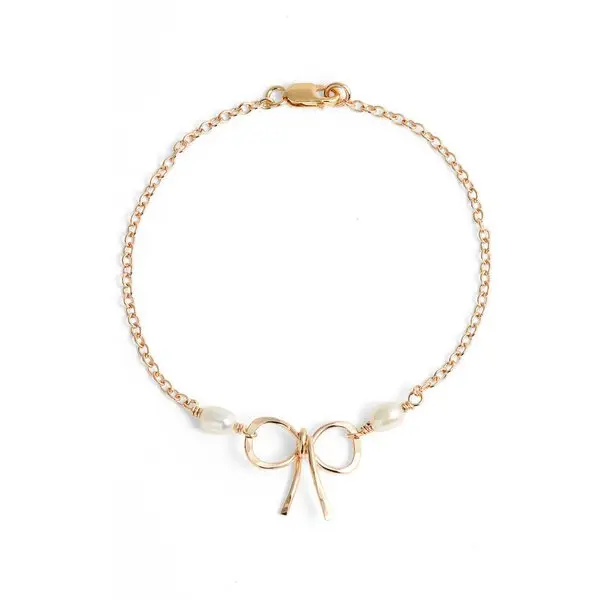 NASHELLE Ellie Bow Bracelet - Gold Fill