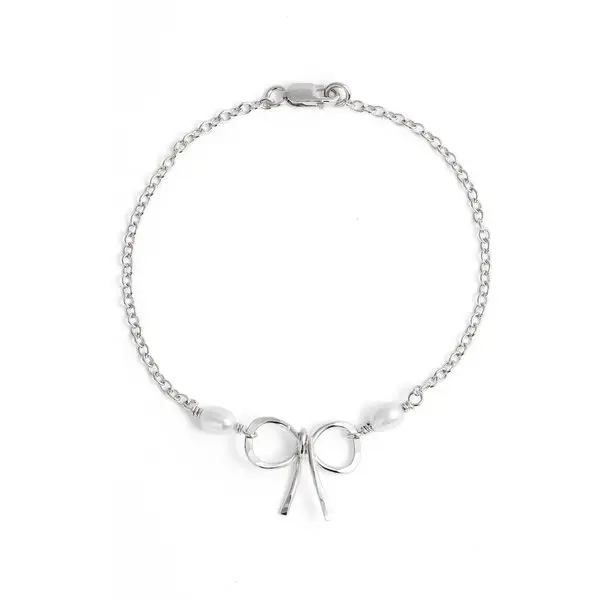 NASHELLE Ellie Bow Bracelet - Sterling Silver