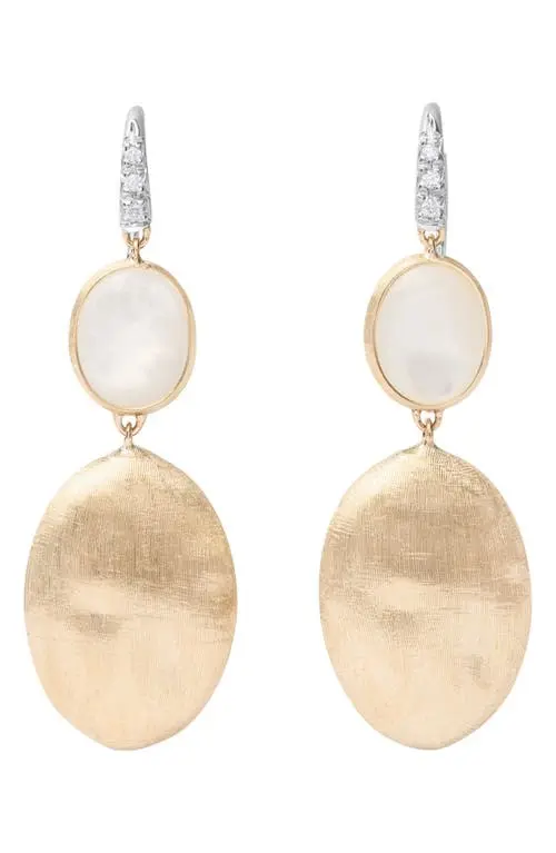 Marco Bicego Siviglia Mother-of-pearl & Bead Drop Earrings - Yellow/white Gold