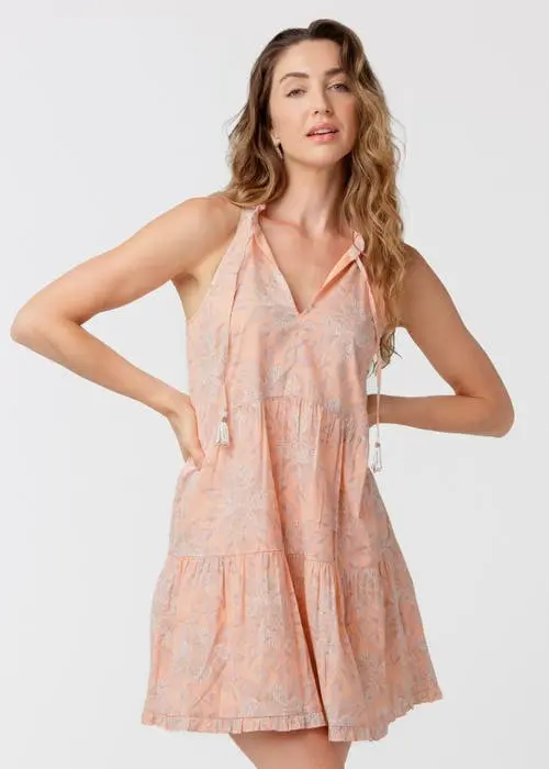CABANA LIFE Sleeveless Tiered Dress - Coast