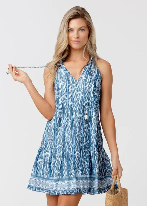 CABANA LIFE Sleeveless Tiered Dress - Harbor