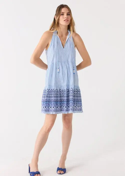 CABANA LIFE Sleeveless Tiered Dress - Seaside
