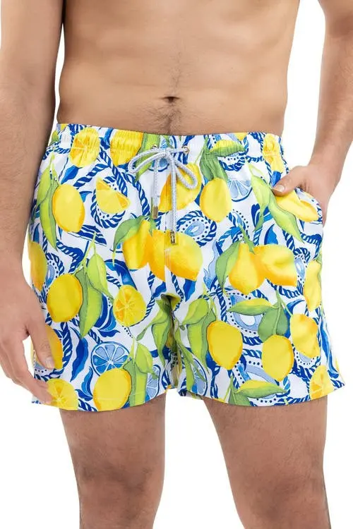 Kenny Flowers Printed Swim Trunks - White