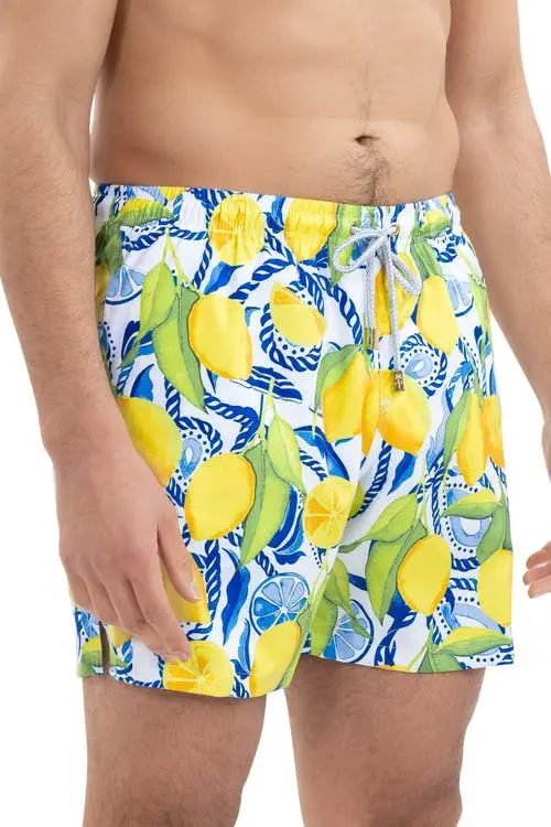 Kenny Flowers Printed Swim Trunks - White