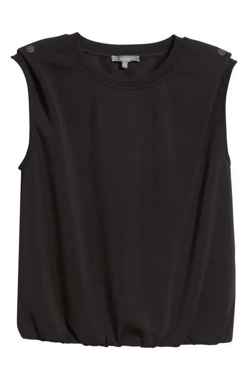Wit & Wisdom Pleat Shoulder Sleeveless Top - Black
