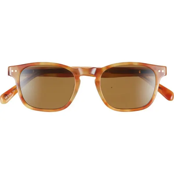Eyebobs Old Sport 47mm Polarized Rectangle Sunglasses - Blonde Tortoise