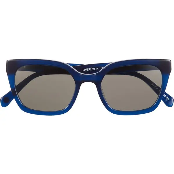 Eyebobs Overlook 50mm Polarized Cat Eye Sunglasses - Midnight Blue/grey