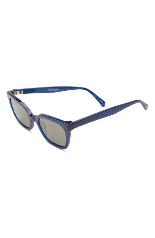 Eyebobs Overlook 50mm Polarized Cat Eye Sunglasses - Midnight Blue/grey