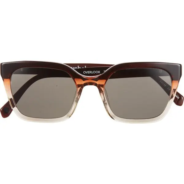 Eyebobs Overlook 50mm Polarized Cat Eye Sunglasses - Walnut/almond/grey