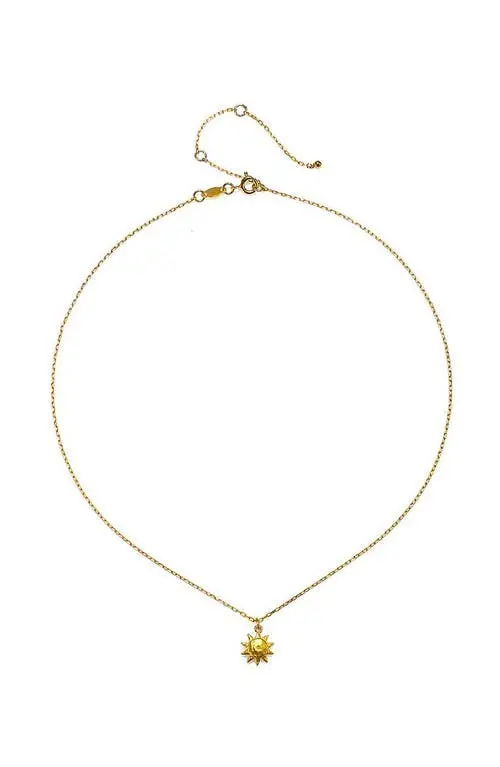 SATYA JEWELRY Sun Pendant Necklace