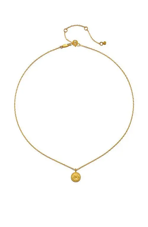 SATYA JEWELRY 18kt Plated Lotus Necklace
