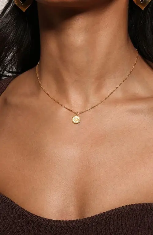 SATYA JEWELRY 18kt Plated Lotus Necklace
