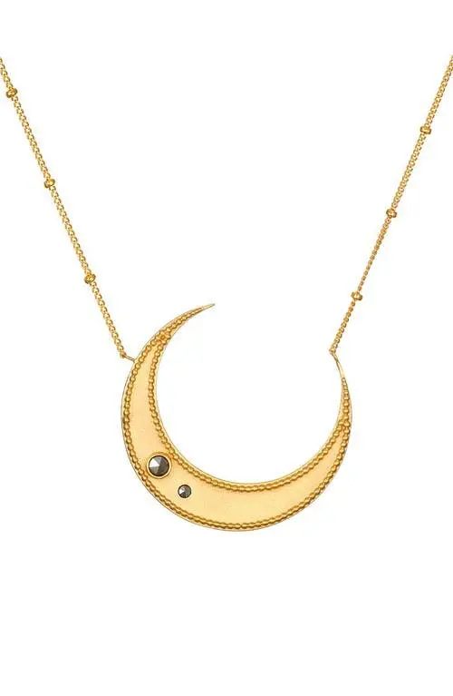 SATYA JEWELRY Eternal Guidance Moon Necklace - Gold