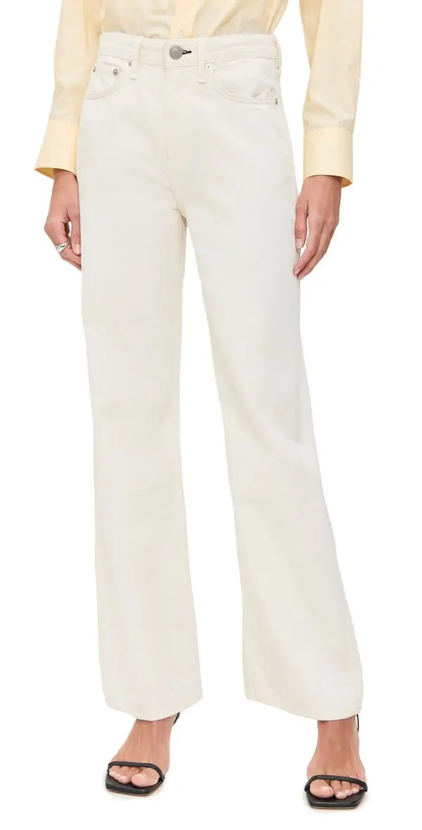Rag & Bone Feather Weight Logan Jeans - Ecru