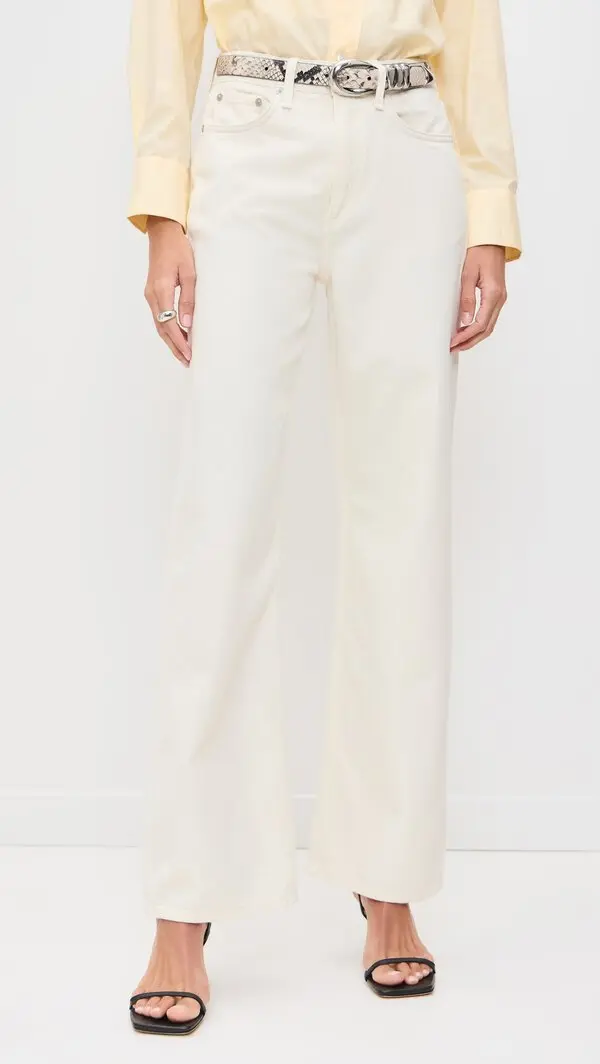 Rag & Bone Feather Weight Logan Jeans - Ecru