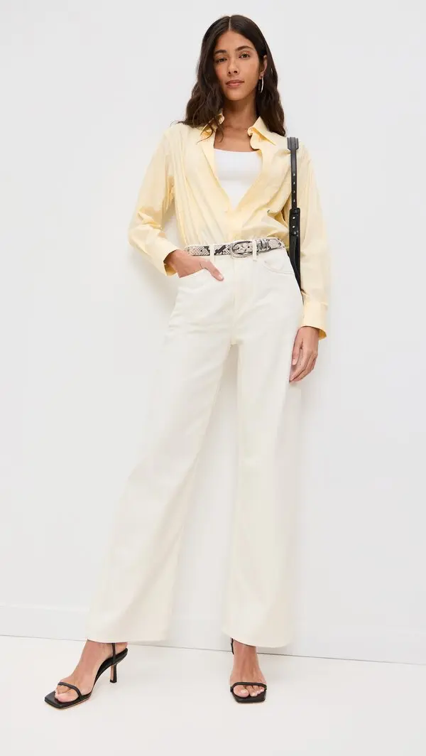 Rag & Bone Feather Weight Logan Jeans - Ecru