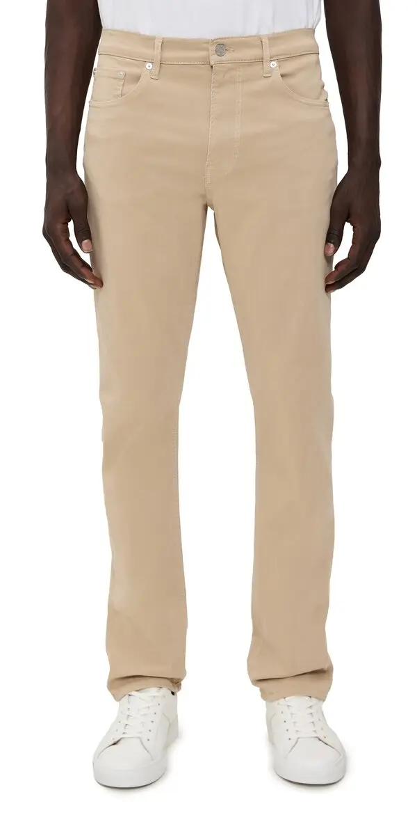 FRAME Modern Straight Twill Jeans - Beige