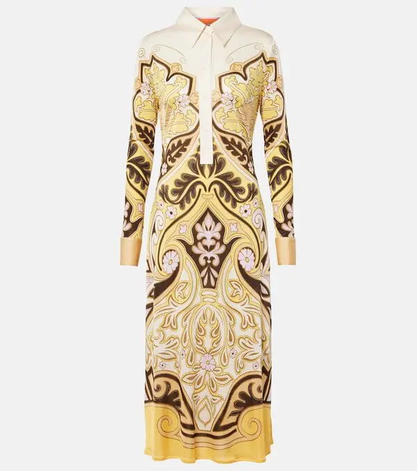 La DoubleJ Perry Printed Midi Dress