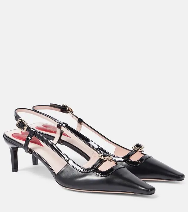 ROGER VIVIER Viv' Canard 55 Slingback Pumps - Black