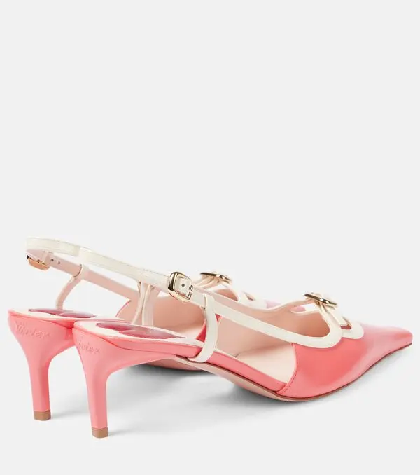 ROGER VIVIER Viv' Canard 55 Slingback Pumps - Pink