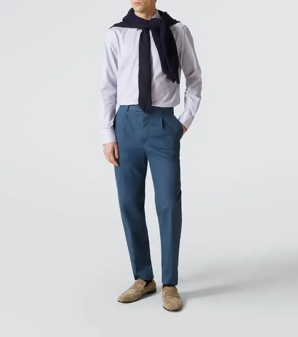 Zegna Striped Cotton Shirt - Multicoloured