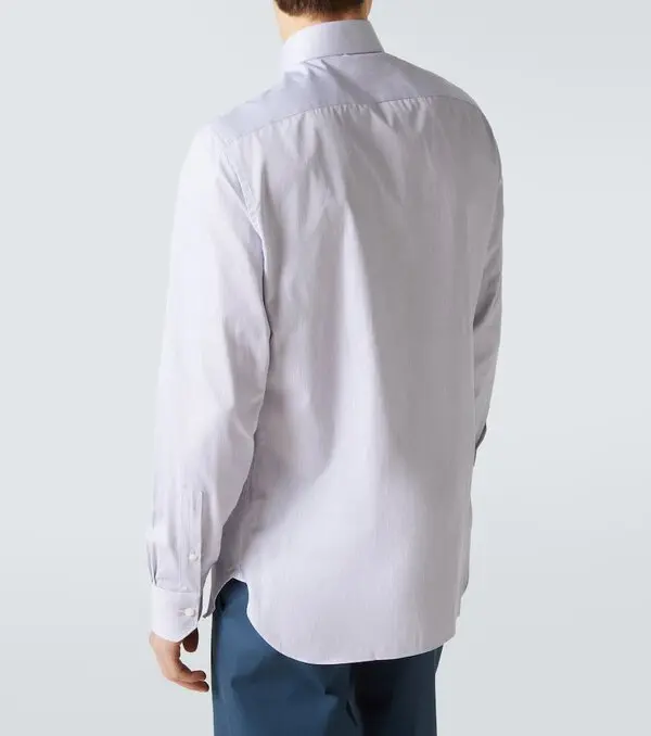 Zegna Striped Cotton Shirt - Multicoloured
