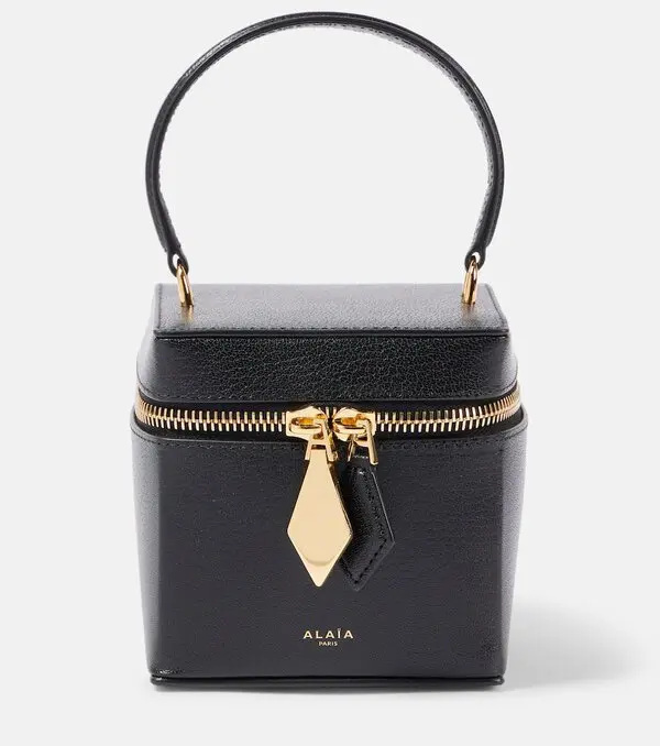 Alaïa Cube Leather Vanity Bag