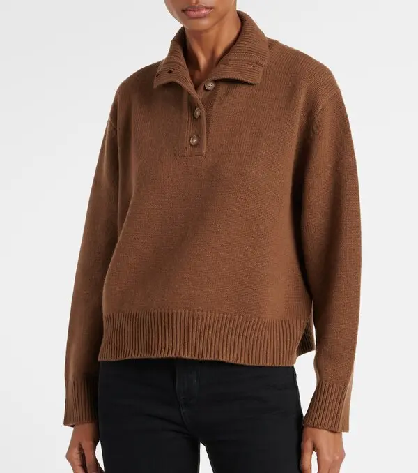NILI LOTAN Renata Cashmere Sweater - Brown