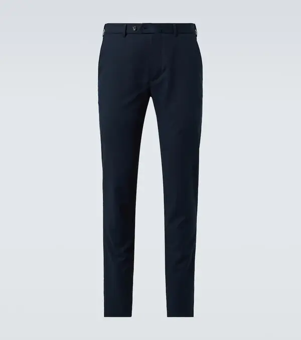 Loro Piana Pantaflat Cotton-blend Chinos - Blue