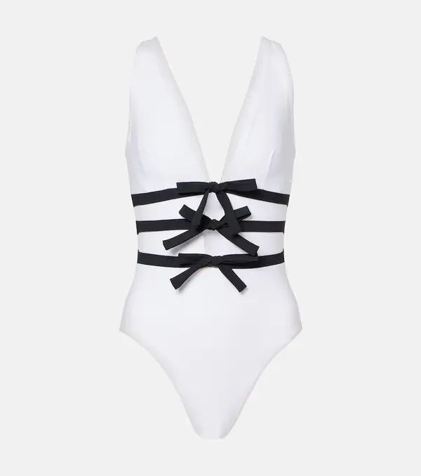 KARLA COLLETTO Lenora Ribbon Swimsuit - Black