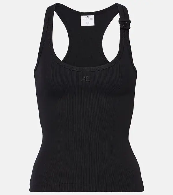 COURREGES Courrèges Ribbed-knit Tank Top